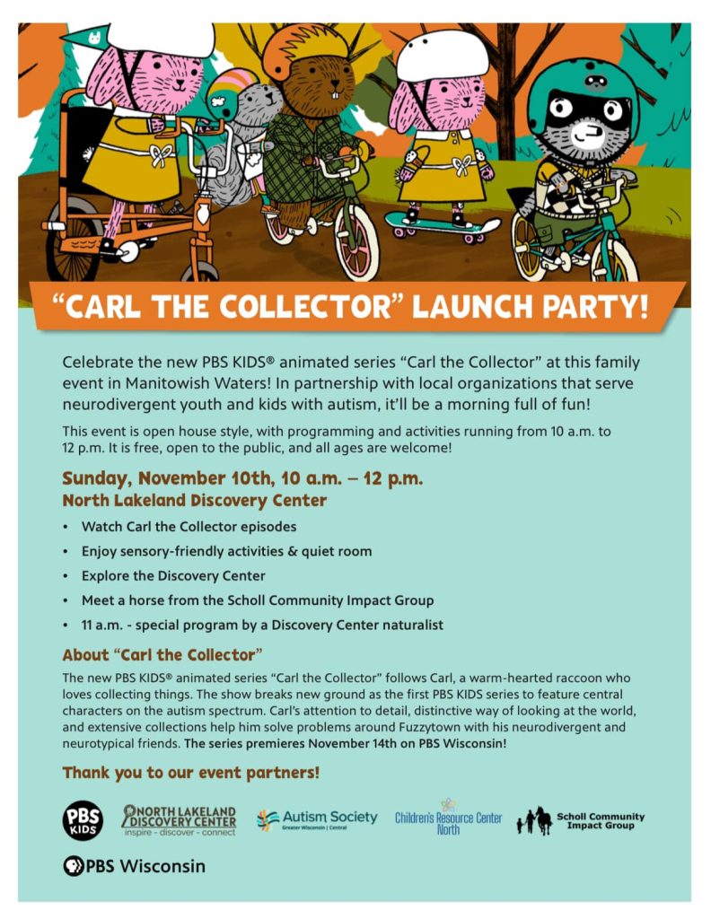 “Carl the Collector” Launch Party! – Autism Society of Greater Wisconsin